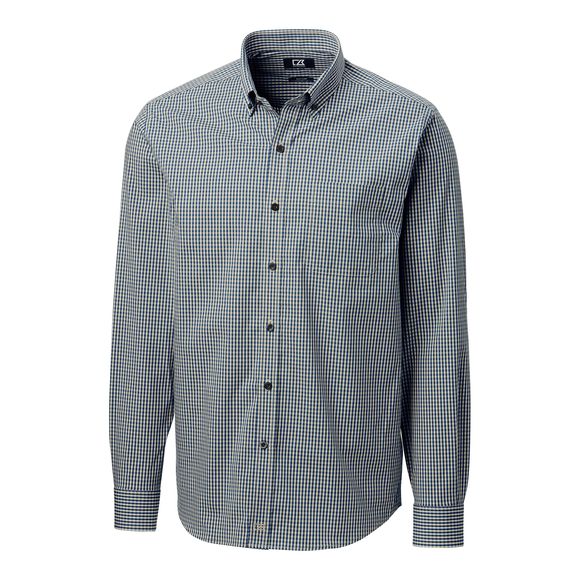 Cutter & Buck | Shirts | Nwt Cutter Buck Flax Mens Anchor Gingham Shirt ...